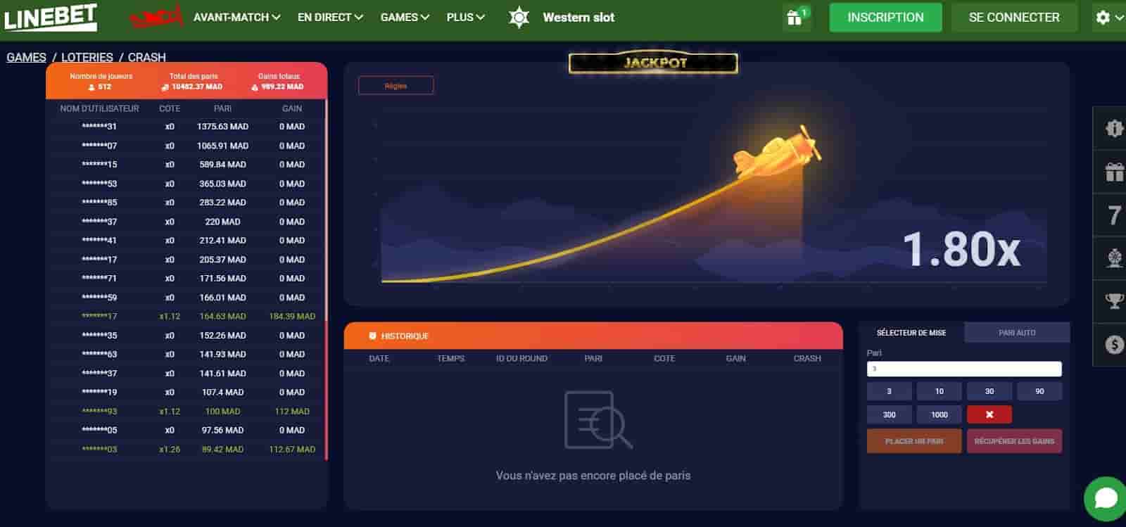 Jeux Crash Linebet - Maroc Linebet